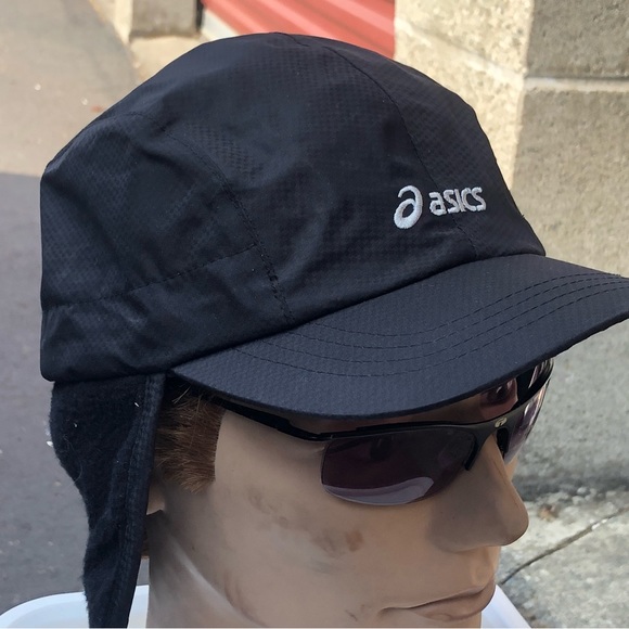 Asics | Accessories | Asics Baseball Caps Winter Hats With Ear Flaps ...